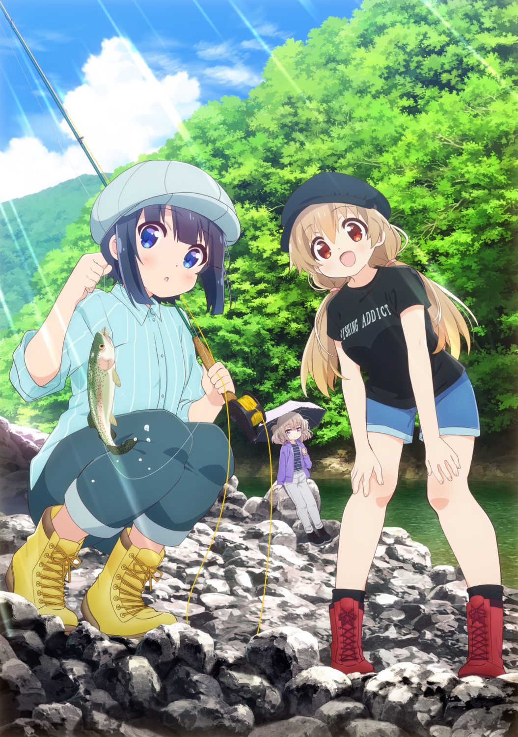 slow loop minagi hiyori minagi koharu yoshinagi koi umbrella | #837553 | yande.re